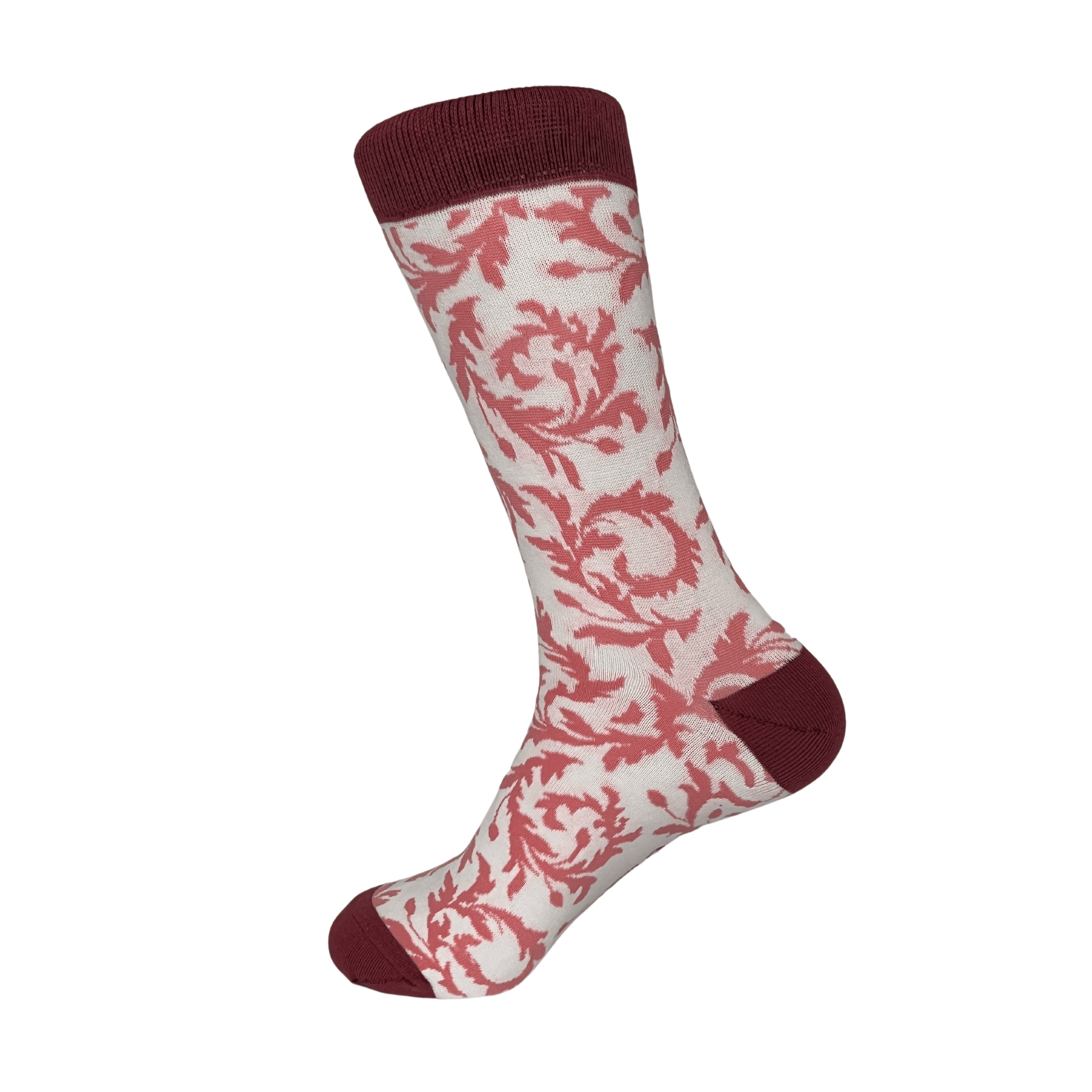 Pink Damask Socks | Premium Cotton | Made in UK | Sophisticated Socks – Sock Geeks