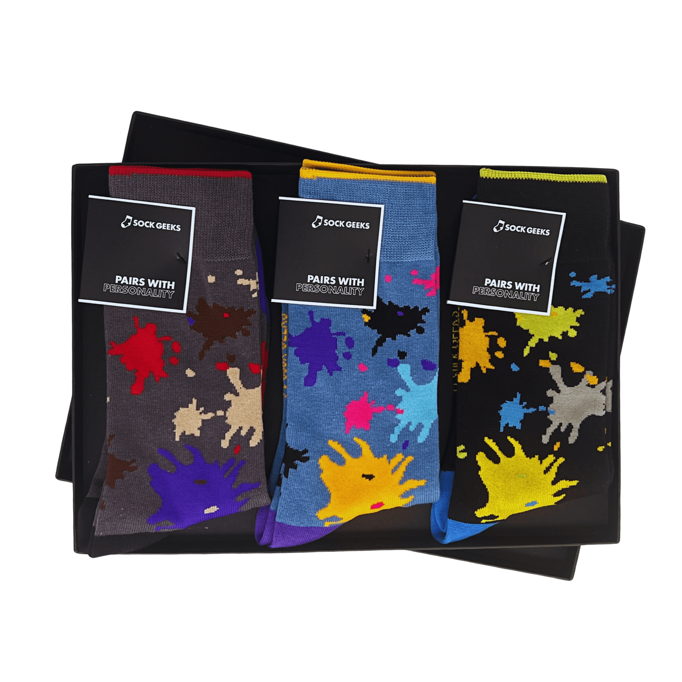 Paintball Inspired | Luxury Men's and Women's Socks | Gift Box | Sock Geeks