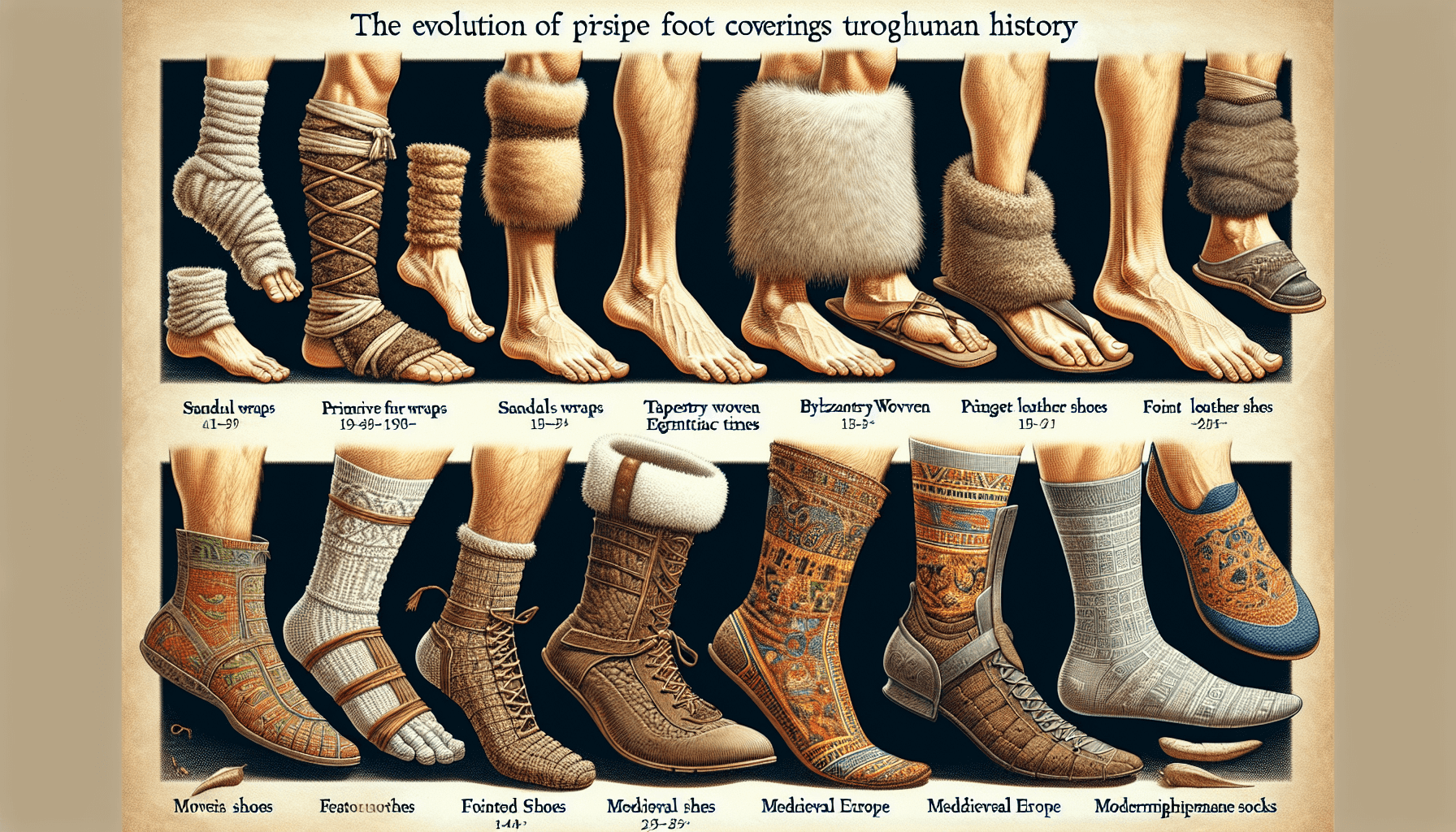 Evolution of Foot Coverings: A Timeline – Sock Geeks