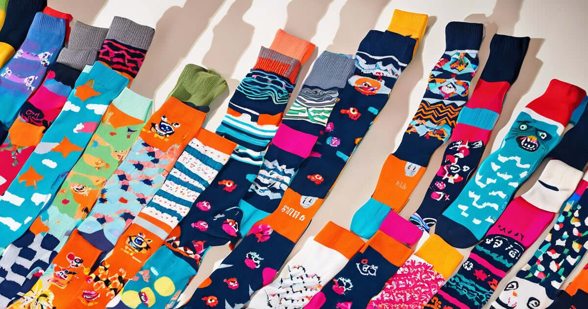 Quirky socks | fun socks | interactive socks | glow-in-the-dark socks ...