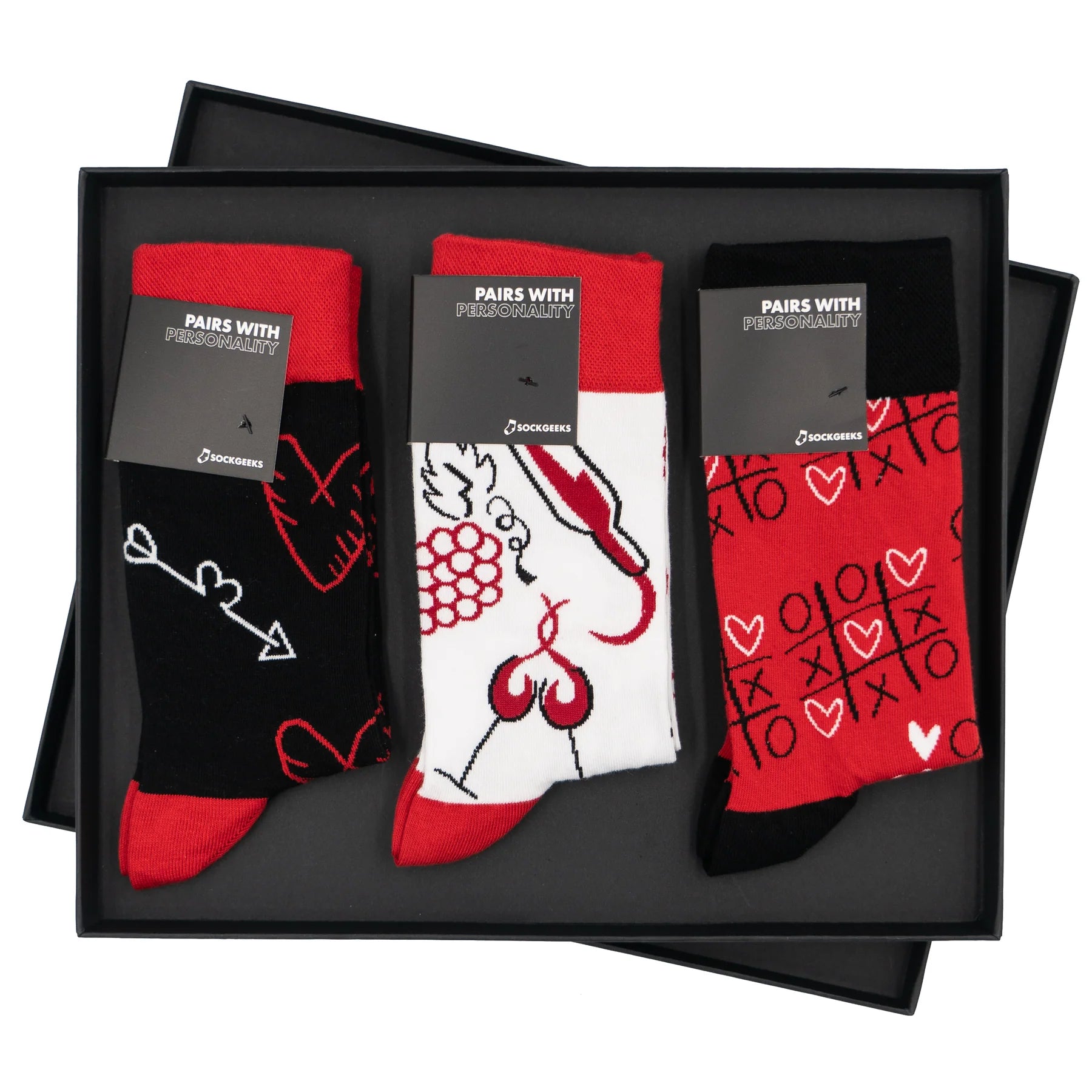 Valentine's Day collection | heart-patterned socks | elegant socks ...
