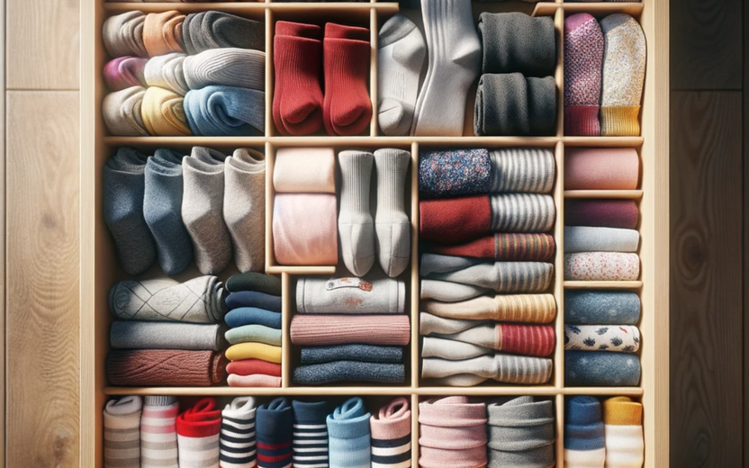 How to organise socks - Steps and Methods to Organise your Sock Drawer ...