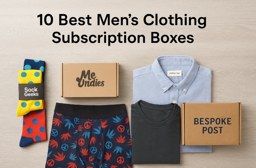 10 Best Men's Clothing Subscription Boxes – Sock Geeks