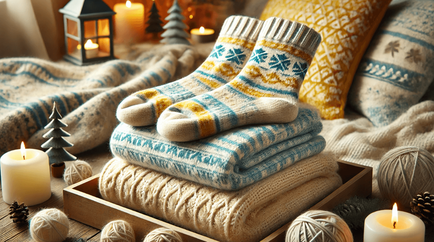 Nordic socks | Hygge socks | Cosy wool socks | Elk pattern socks – Sock ...