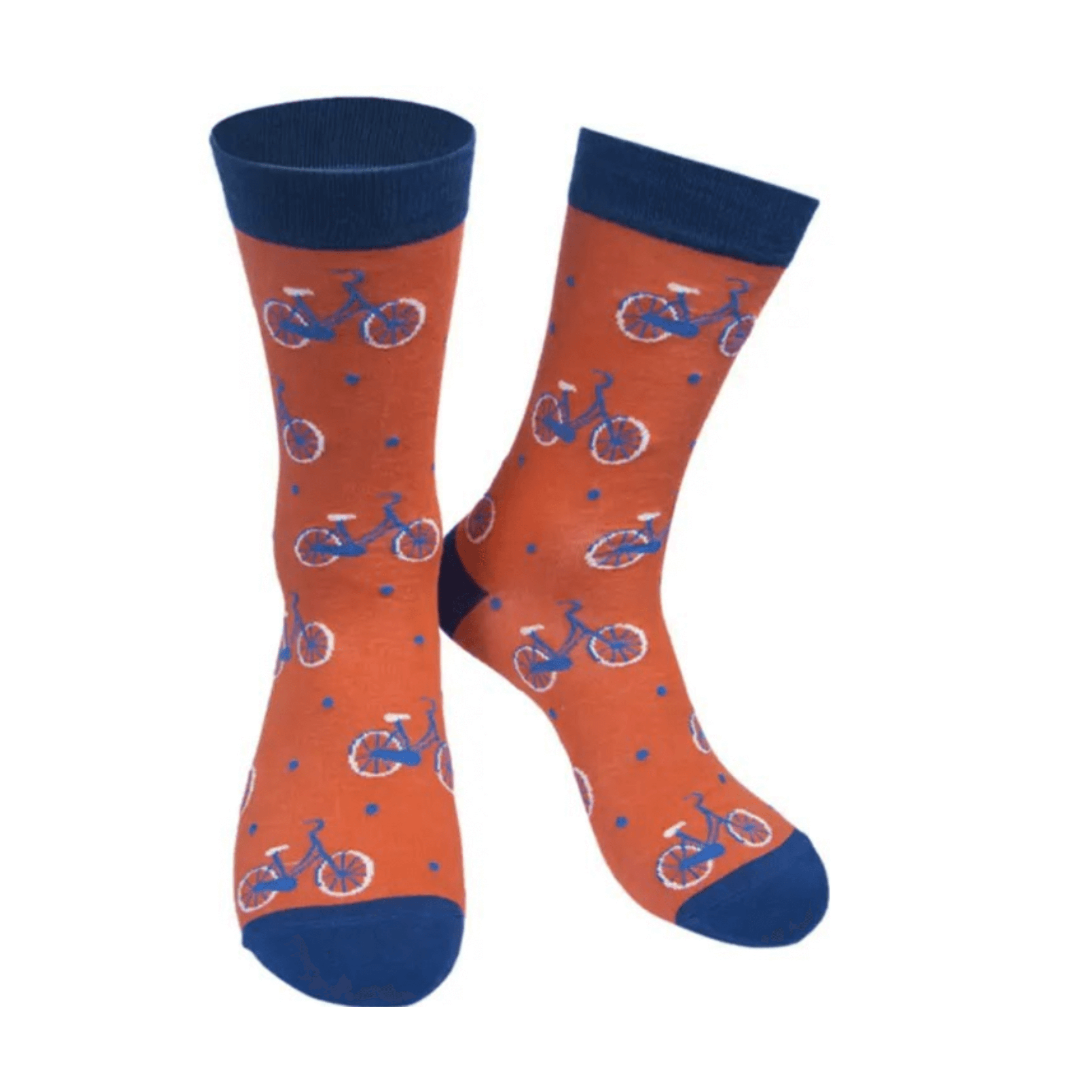 Men's Bamboo Cycling Socks | Bicycle Pattern | Comfort | Durability ...