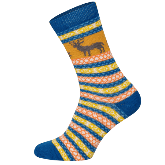 Nordic socks | Hygge socks | Cosy wool socks | Elk pattern socks – Sock ...