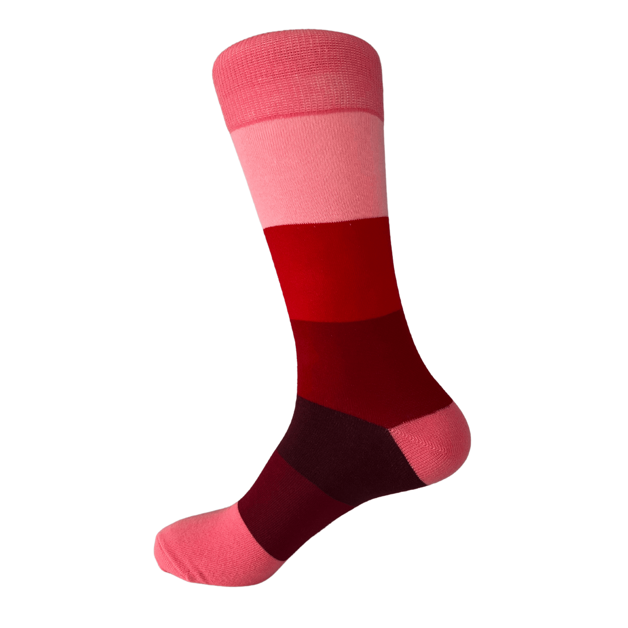 Red gradient socks | burgundy stripes socks | premium cotton – Sock Geeks