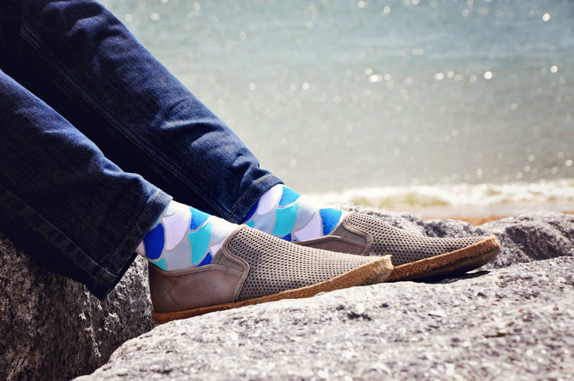 Blue Merino Wool Socks | Ultra Lightweight Comfort | Sock Geeks